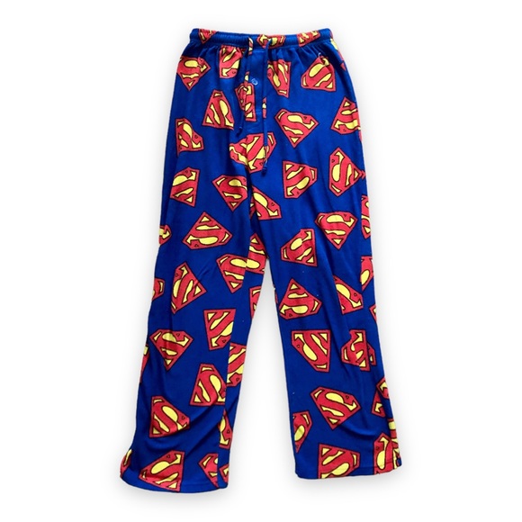 DC Comics | Intimates & Sleepwear | Superman Logo Blue Pajama Pants ...